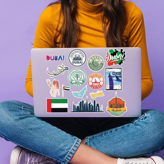A4 Sticker Vellen met Dubai en VAE Thema - Stadsgezichten en Cultuur ...