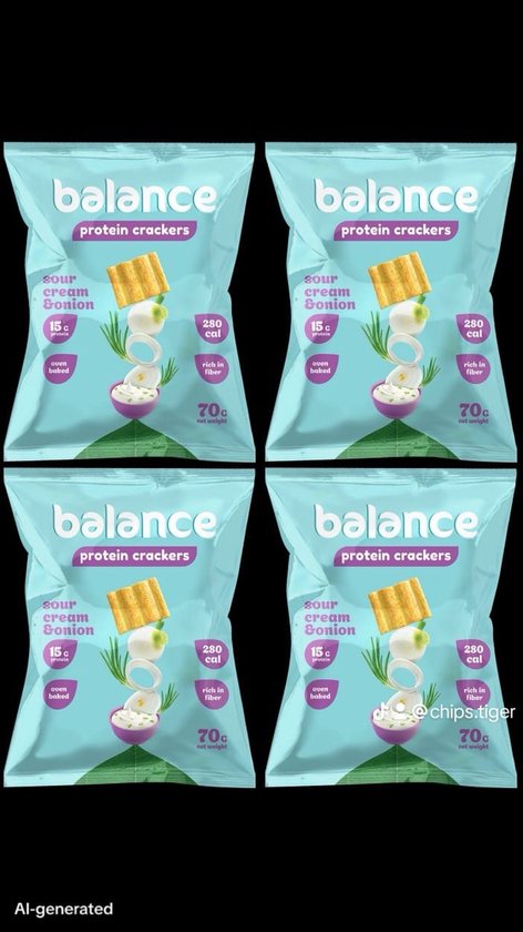 balance-chips- protein(15gram) crackers-sour cream&onion | bol