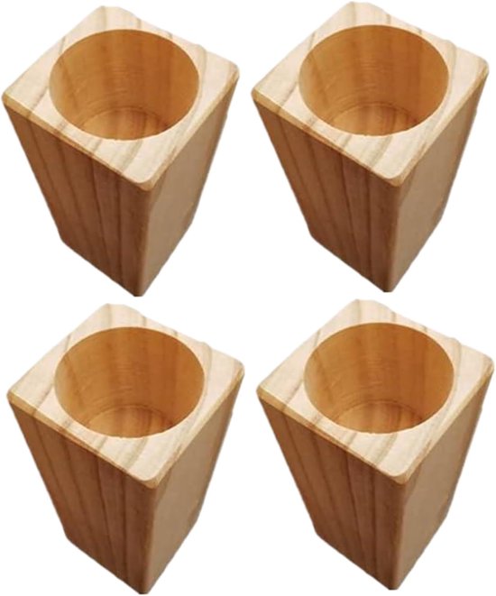 Houten Meubelverhogers - Bedpoten Verhogers - Extra Opbergruimte ...
