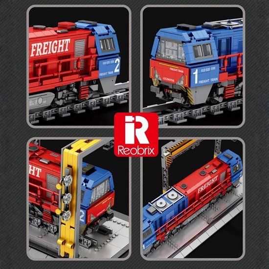 Reobrix 66021 G2000 Vracht trein retro classic bouwset | Locomotief ...
