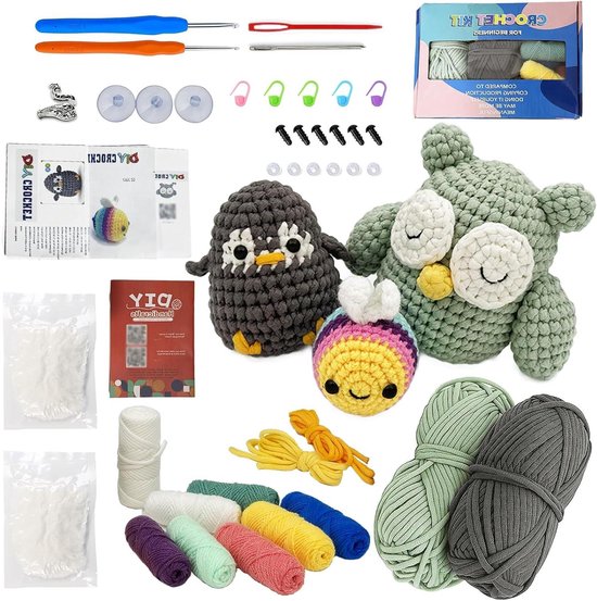 Haakset voor dieren, beginners breiset met handleiding, complete ...