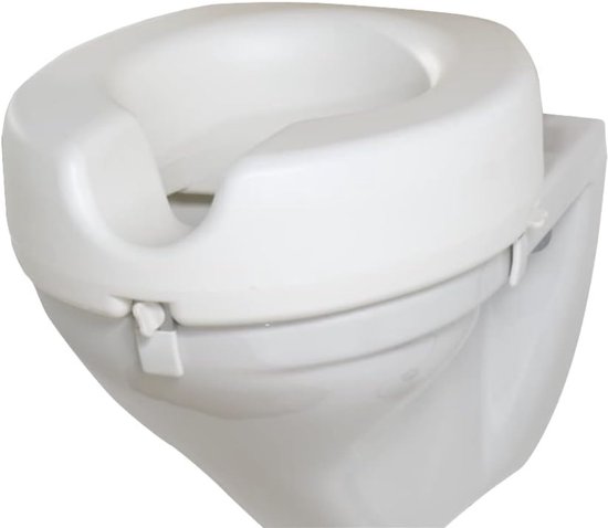 Nexvo® Toiletverhoger 10 cm - Voor Ouderen - WC Verhoger - Wit- 43cm x ...