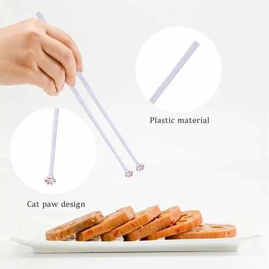 Paw Chopsticks voor Katten - Herbruikbare Praktische Leuke Pootafdruk ...