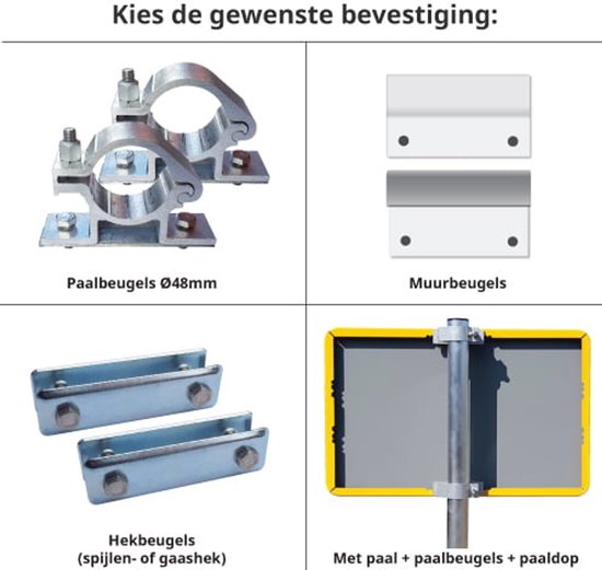Bord Omleiding – bedrijven bereikbaar – geel - Weerbestendig Aluminium ...