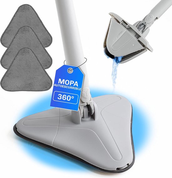 Driehoekige Dweil met 3 Vullingen voor Efficiënte Reiniging | bol