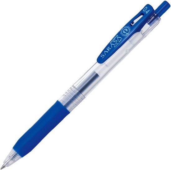 10 Stuks Gel Inkt Pennen 0.4mm Dunne Punt - Blauw | bol