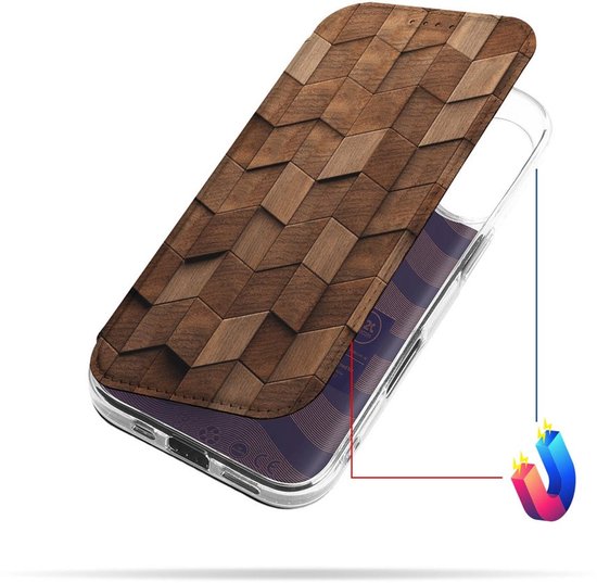 Apple iPhone 17 Bookcase Wooden Cubes | bol