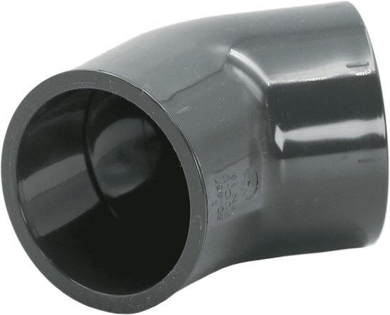 PVC Fitting Hoek - 45 Graden Koppeling - Leidingen Aansluiten - Hoge ...