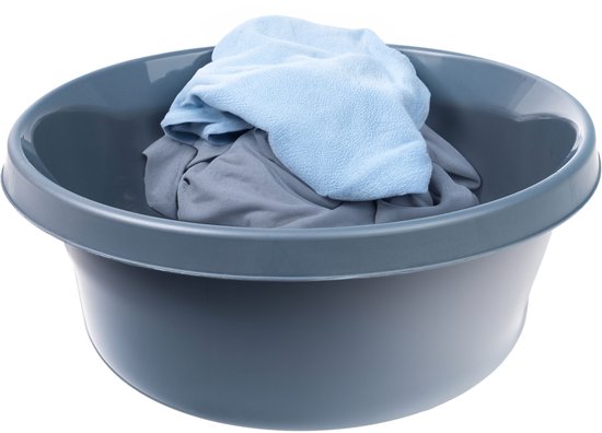 KADAX Matte plastic wasbak, kunststof kom, ronde spoelbak, robuuste ...