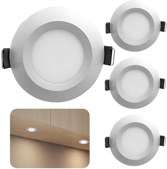4 Stuks LED inbouwspot badkamer en buiten - Dimbaar - Spotjes ...