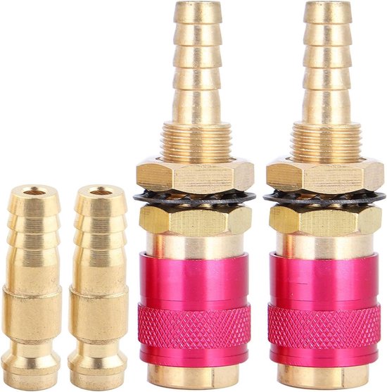 Allecto Plus - 2 stuks Water Gekoeld & Gas Adapter voor TIG Lassen ...