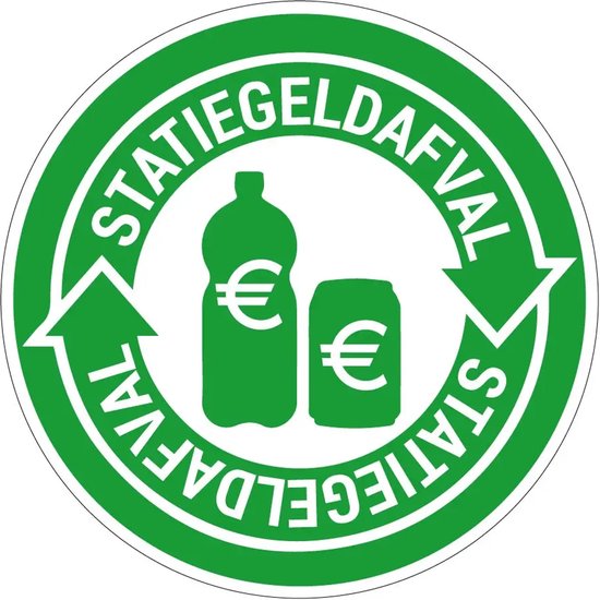 Statiegeld fles en blik bord - Sign Again - 30 cm | bol