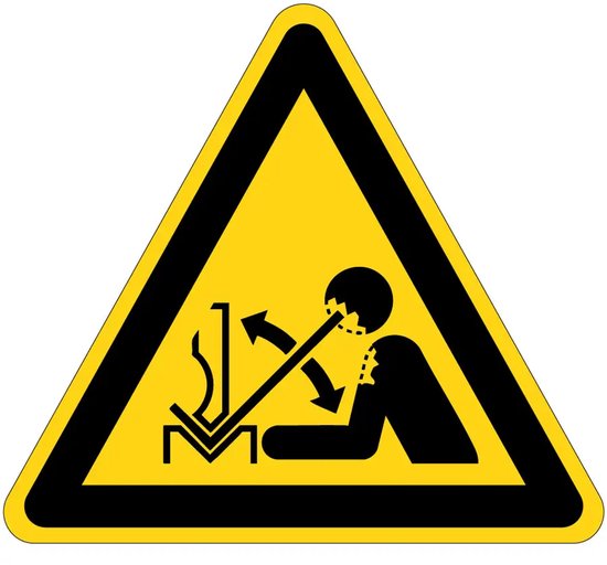 Snel bewegend werkstuk waarschuwingsbord - W032 - Dibond - 40 cm | bol