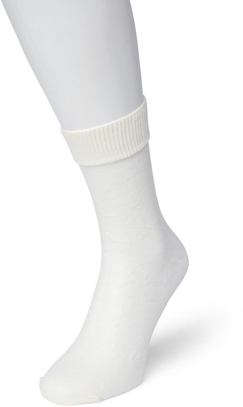 Bonnie Doon Dames Sokken met Kant maat 36/42 Wit - Panty Sokjes ...
