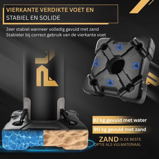 CLGP® Boksbal Staand - Boxbal Volwassenen - Bokszak - Zwart | bol