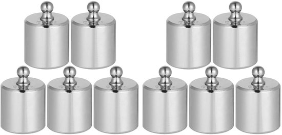 Allecto Premium - Set van 10 halters voor precisie weegschalen en ...