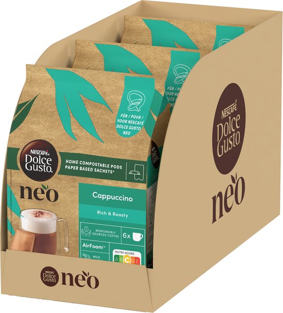 NESCAFÉ Dolce Gusto NEO koffiepads en sachets Cappuccino - 6 pads + 6 ...