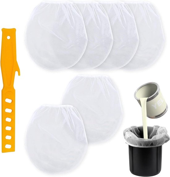 Allecto Plus - 6-delige Verf Filter Zak 5 Gallon Witte Verf en ...