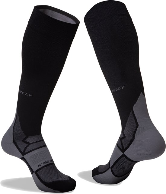 Hilly Pulse Compressiesokken - Zwart - 43-46 | bol