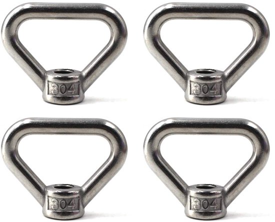 M10 Lifting Eye Nut Ring Triangle Shape Thread Eye Nut 304 Stainless ...