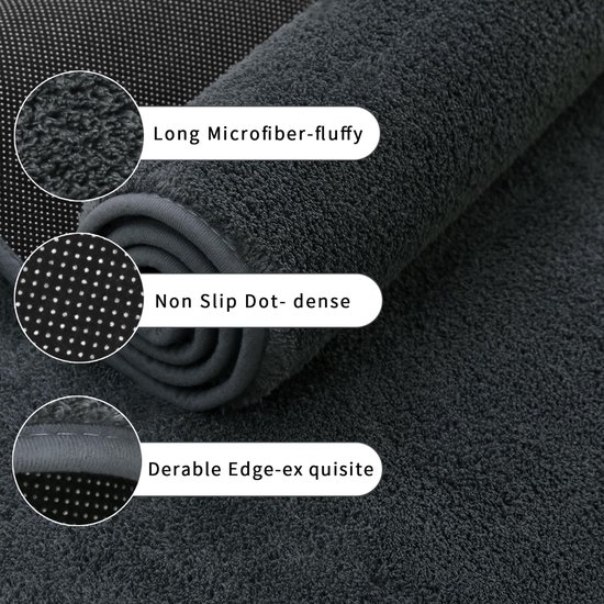 Rururug Badmat Zachte Microvezel Badmat, Grote Badmat 150x60cm ...