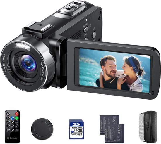 DailySupplies® Handycam - Videocamera - Vlog Camera voor Beginners | bol