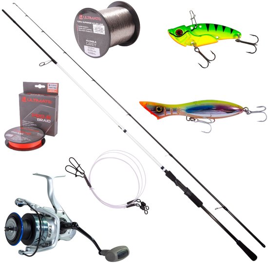 Ultimate Bluecore Seabass Lure Hengelset 2.90m (15-40g) | Zeevis set | bol