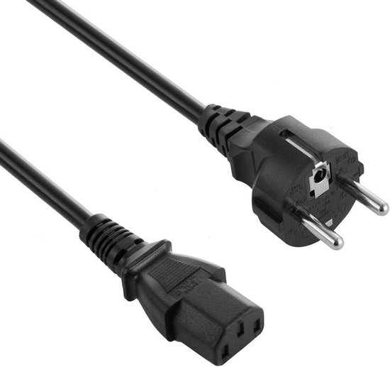 Koudeapparaatkabel 18 m | Koudestekker op geaard contact gehoekt ...