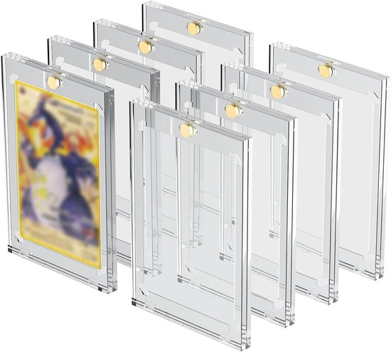 Allecto Plus - Magnetische kaarthouder 8 stuks 35PT UV-kaarten en verzamelkaarten... | bol