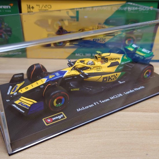 Bburago - McLaren MCL38 - Lando Norris - Monaco GP 2024 LUXE - 1:43 | bol