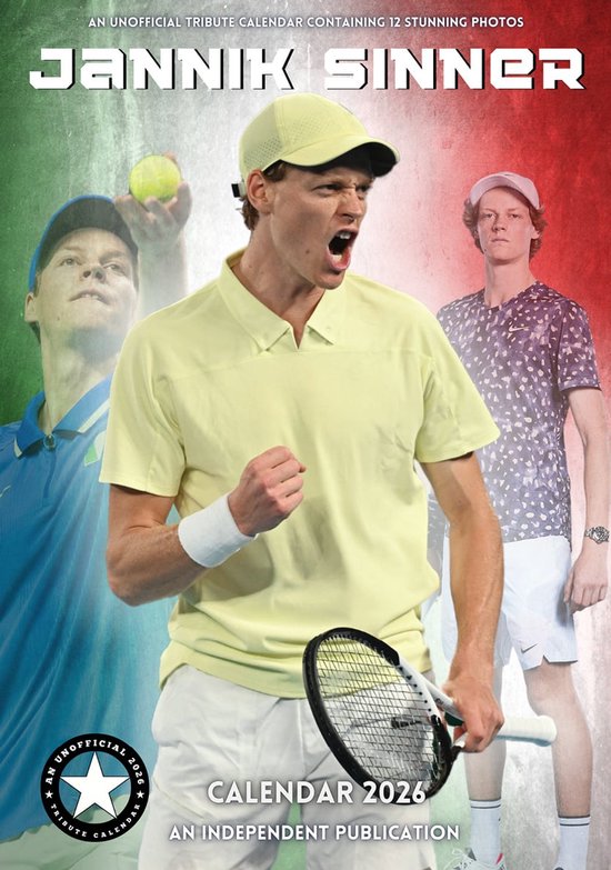 Jannik Sinner Kalender 2026 A3 | bol