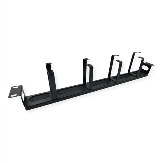 VALUE 19" frontpaneel, 4 ogen type G, kabeldoorvoer (borstel), zwart | bol