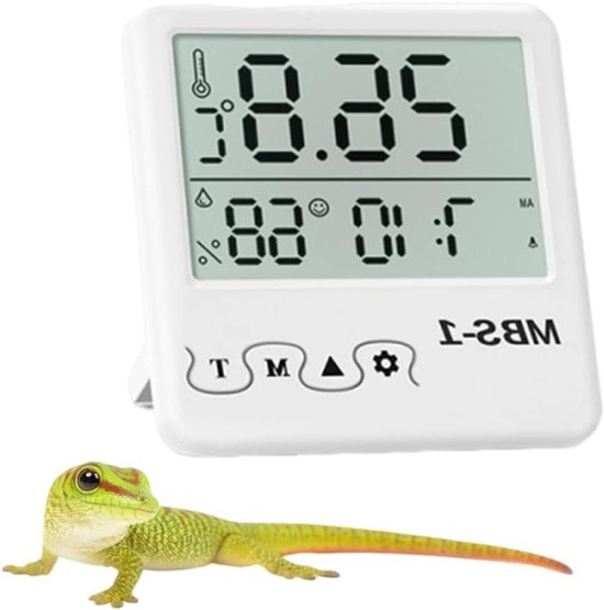 Inovra - Temperatuurmonitor voor Reptielen - LCD Reptielenthermometer ...