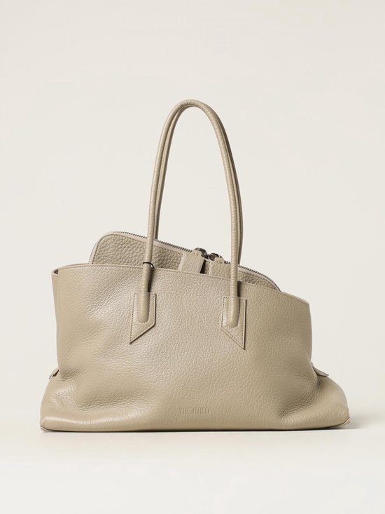 Asymmetrical Leather Tote Bag Wo - Earth Shoulder Bags | bol