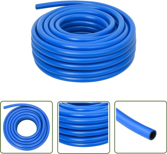 vidaXL Luchtslang - Blauw PVC - 2m x 13mm x 19mm - Duurzaam en flexibel ...