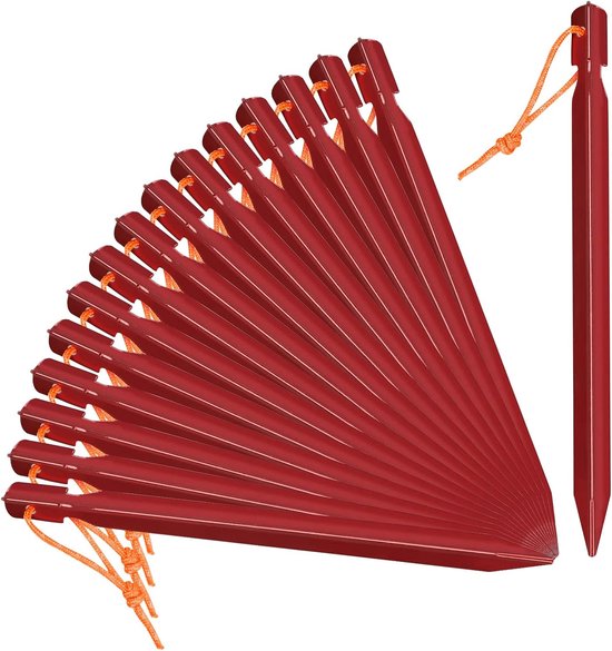 Aluminum Tent Stakes Heavy Duty Outdoor Ground Peg Lightweight Durable ...