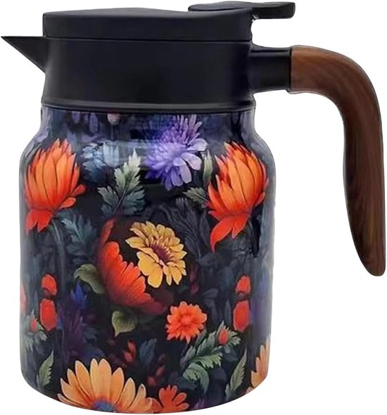 Thermo-theepot met filter - RVS thermoskan voor warme dranken - 316 ...