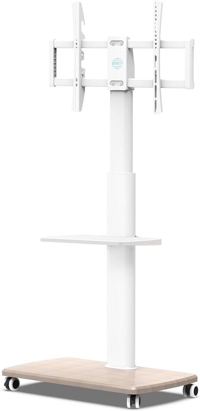 Support TV mobile avec base en Wood pour téléviseurs de 32 à 70 pouces ...