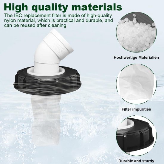 Nylon Lid with Filter Washable 163 mm IBC Filter Lid with Bow DN 75 45 ...