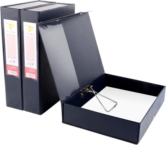 ByShane - 3-pack archiefdozen A4 met sluitveer - opbergdozen voor ...