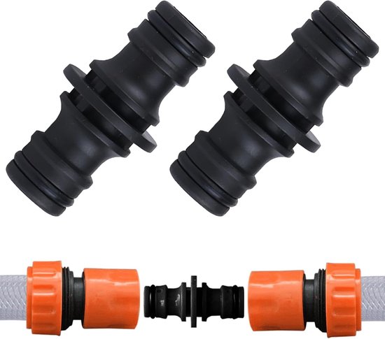 Hose Connector - 2 Pcs - Garden Hose Connectors - Hose Coupling 1/2 ...