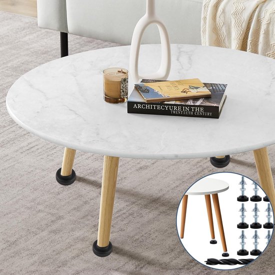 12 stuks verstelbare meubelpoten - metalen boor - M8 x 50 mm schroef ...