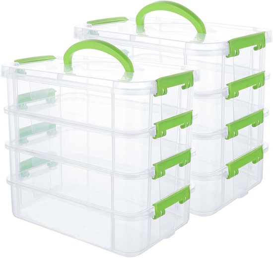 Allecto Plus - Sorteerdoos met draaggreep 2 stuks voor kleine ...