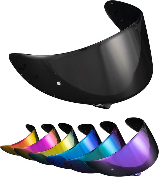 Inovra Plus - Vizier Motorhelm - Getint - UV-bescherming - Zwart ...