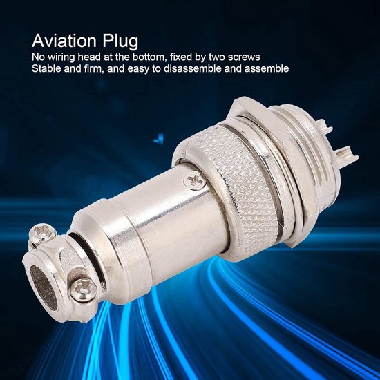 5pcs Aviation Plugs Pure Copper Silver Plated Pins Aviation Connectors ...