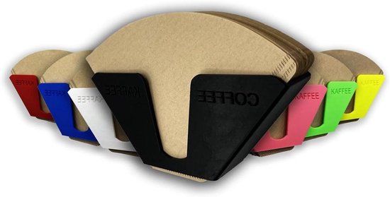 Coffee Filter Storage Wall Mount Paper Filter Holder Stand (Black) | bol