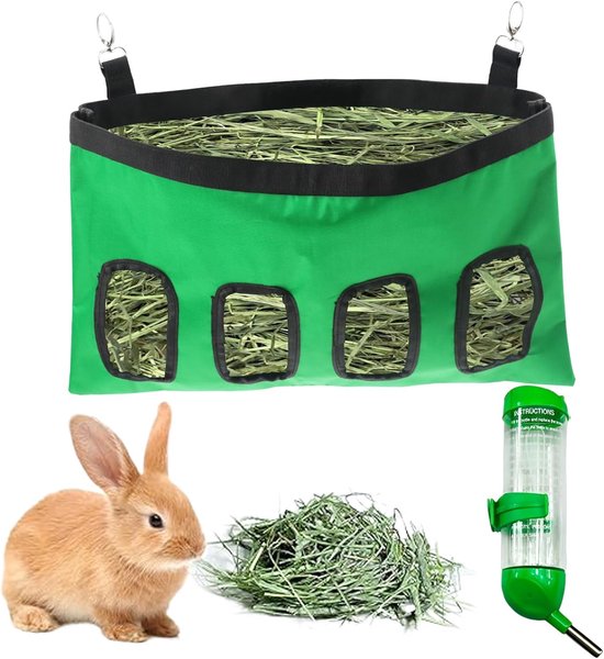 Rabbit Hay Bag - 1 Piece Rabbit Hay Feeder Bag - 250ml Small Animal ...