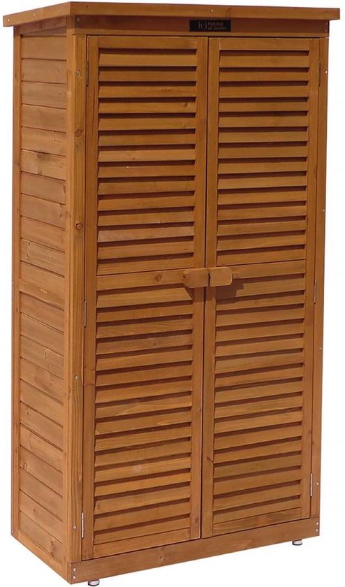 Habitat & Jardin Tuinkast - Hout - Bruin - 87 x 46,5 x 160 cm | bol