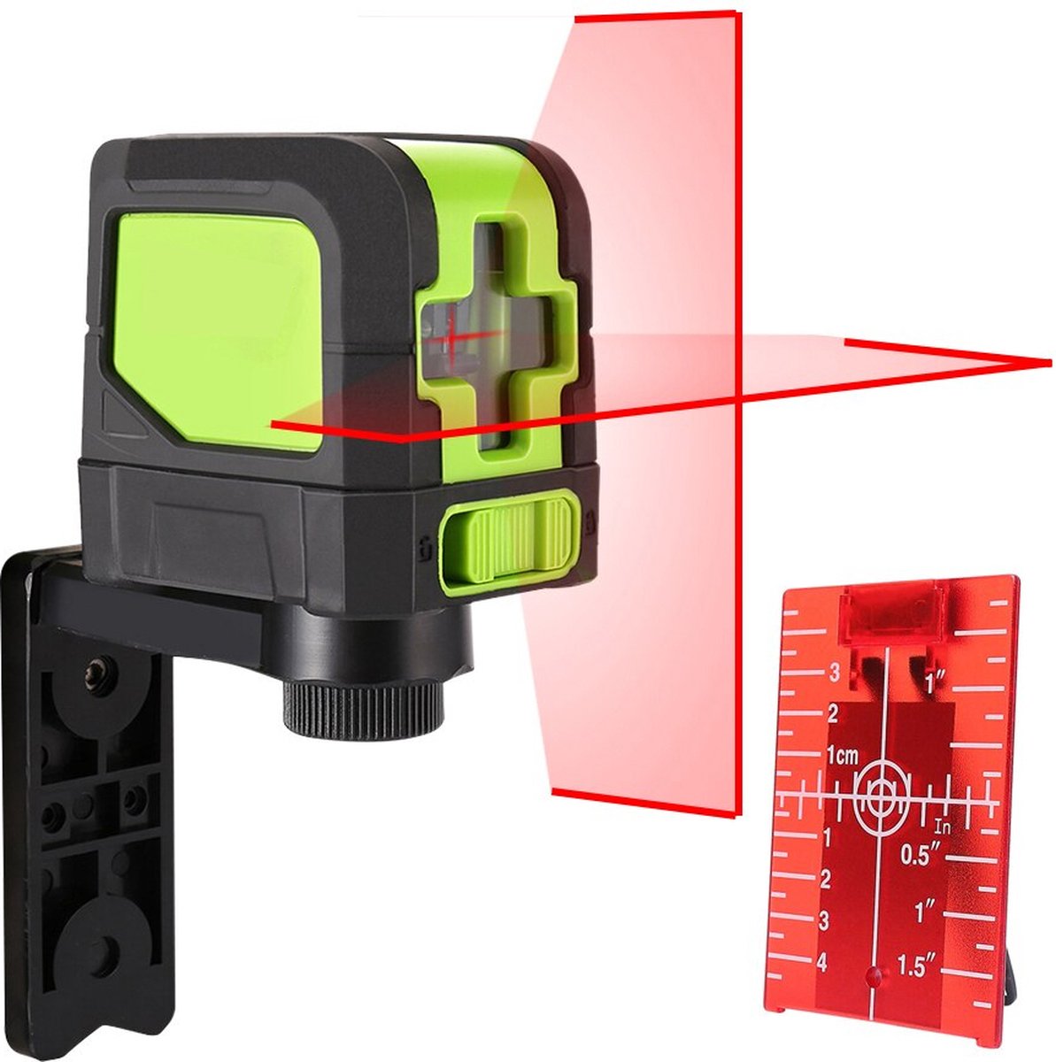 Laser Waterpas – Zelfnivellerend 2 lijnen laser – Rode laserlijnen ...