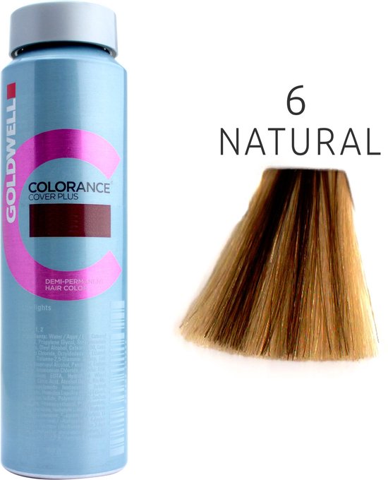Goldwell - Colorance - Cover Plus Lowlights - 6 Natural - 120 ml | bol